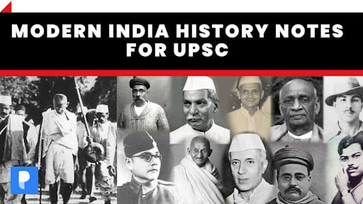 Modern India History Notes for UPSC
