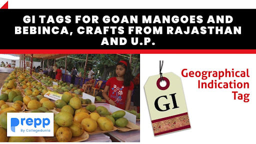 GI Tags For Goan Mangoes And Bebinca, Crafts From Rajasthan and U.P.