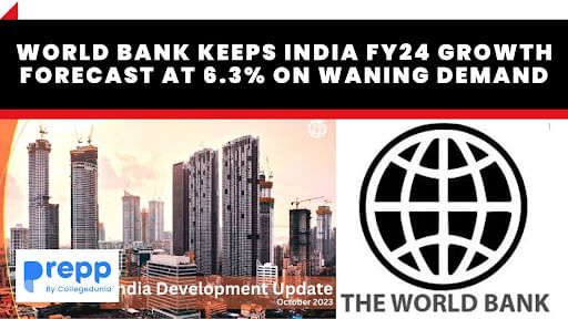 World Bank Keeps India FY24 Growth Forecast At 6.3% On Waning Demand