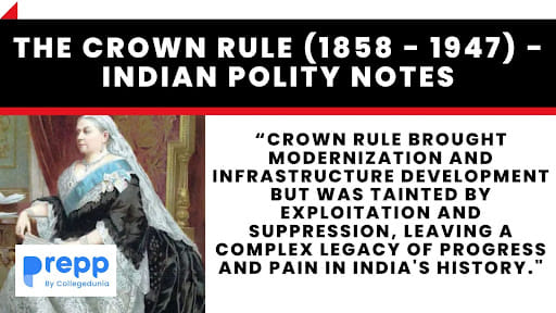 The Crown Rule (1858 - 1947) - Indian Polity Notes