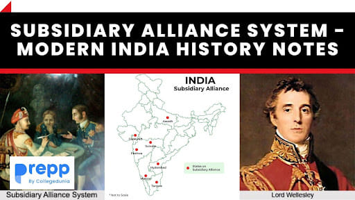 Subsidiary Alliance System - Modern India History Notes