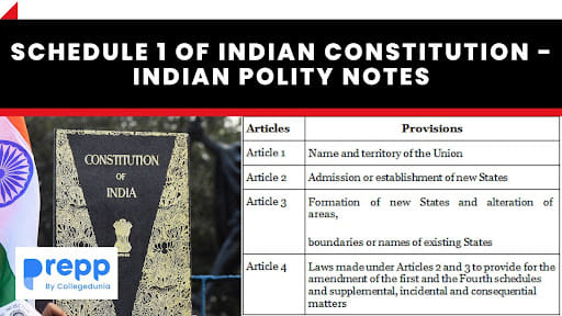 Schedule 1 of Indian Constitution - Indian Polity Notes
