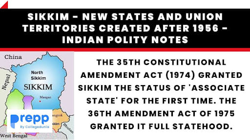 Sikkim - New States and Union Territories Created After 1956 - Indian ...