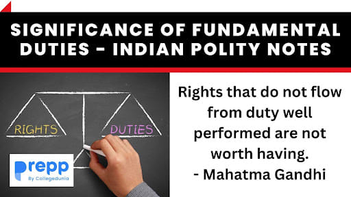 Significance of Fundamental Duties - Indian Polity Notes