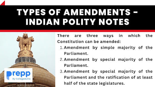 Types of Amendments - Indian Polity Notes