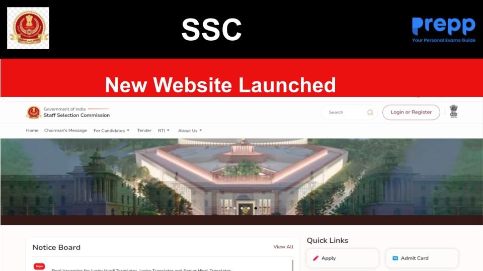 SSC Launches New Website; Advises candidates to register on ssc.gov.in