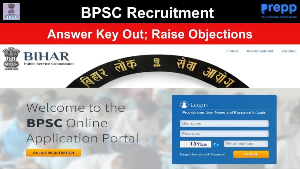 BPSC Answer Key 2024 Released for Assistant curator & Research Officer at bpsc.bih.nic.in