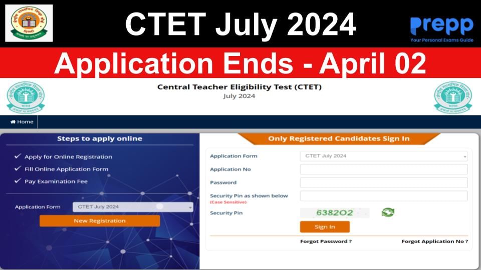 CTET July 2024 Notification Out: Apply at ctet.nic.in by April 02