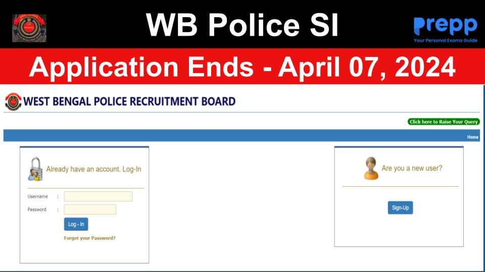 WB Police Recruitment 2024: Application Correction Window Opens at ...