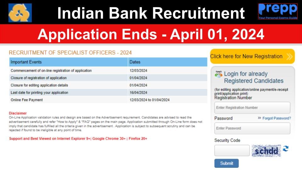 Indian Bank Recruitment 2024: Apply Online for 146 vacancies ...