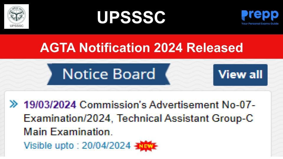 UPSSSC AGTA 2024 Mains Registration begins for 3446 Vacancies @upsssc.gov.in
