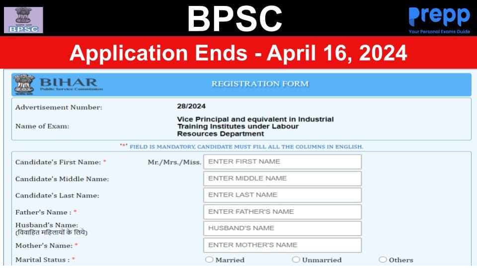 BPSC Registration 2024 Begins for 76 Vice Principal Vacancies at bpsc ...