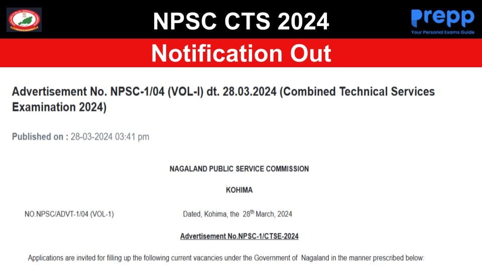 NPSC CTSE Notification 2024 Out for 184 Vacancies