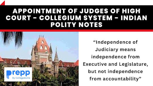 Appointment of Judges of High Court - Collegium System - Indian Polity ...