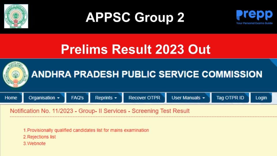 APPSC 2023 Group 2 Prelims Result Out at psc.ap.gov.in: Download PDF