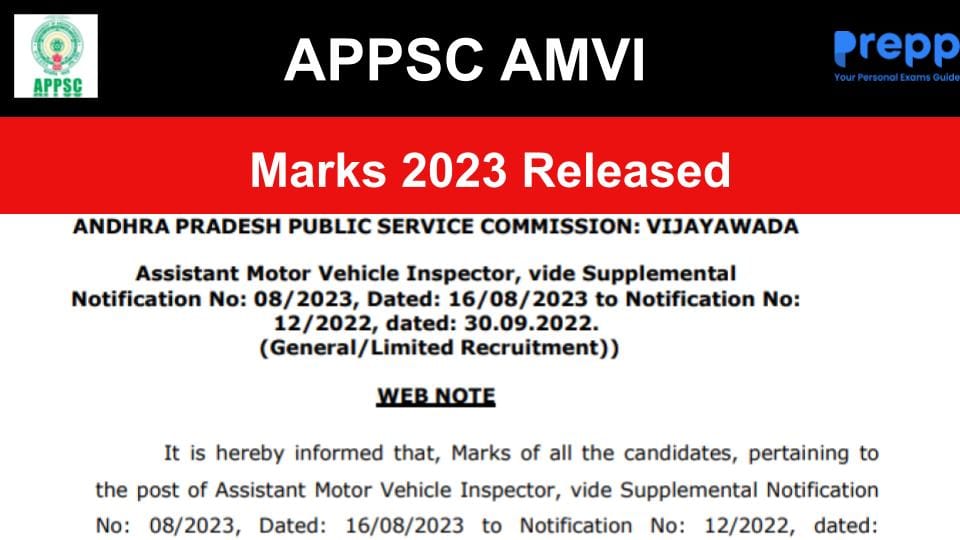 APPSC AMVI Marks 2023 Released at psc.ap.gov.in; Download From Your ...