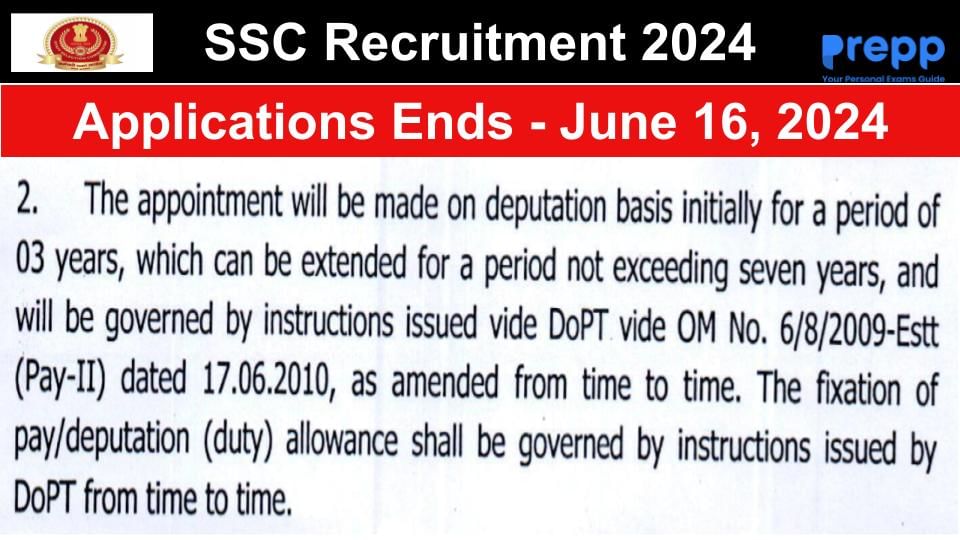 SSC Group B Accountant and AO Notification 2024 Out at ssc.gov.in ...