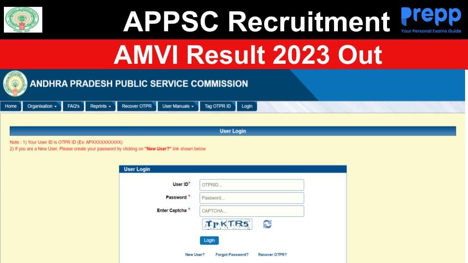 APPSC AMVI Result 2023 Out at psc.ap.gov.in; Download PDF