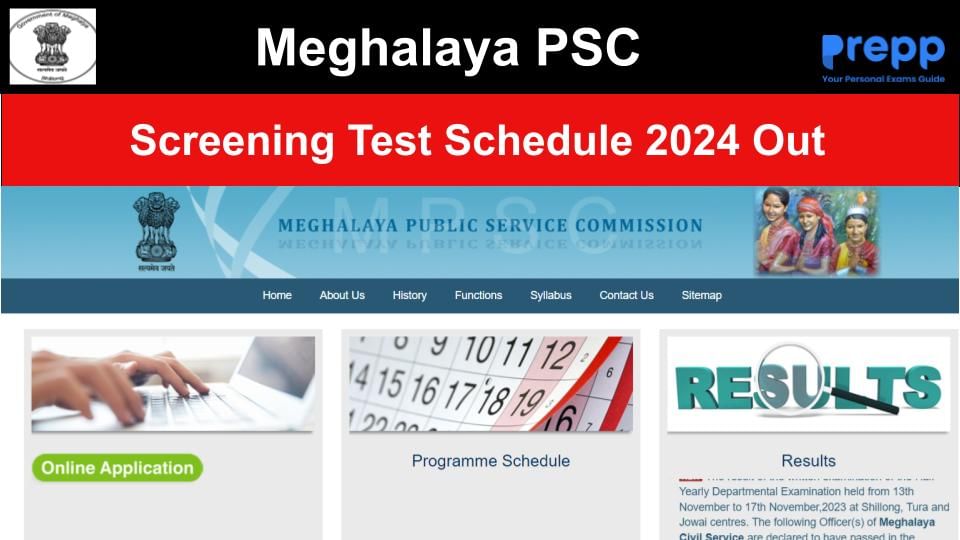 Meghalaya PSC Screening Test Schedule 2024 Out at Meghalaya.nic.in ...