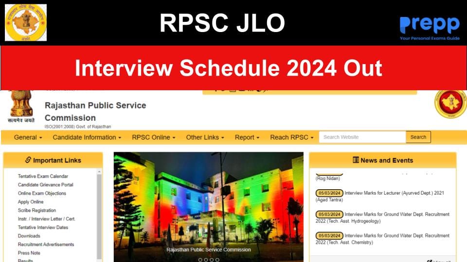 RPSC JLO Interview Schedule 2024 Out at rpsc.rajasthan.gov.in; Download ...