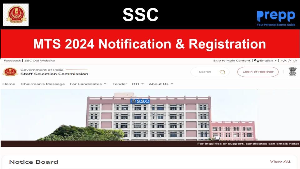 SSC MTS Notification 2024 Out at ssc.gov.in; Check Direct Link to Apply
