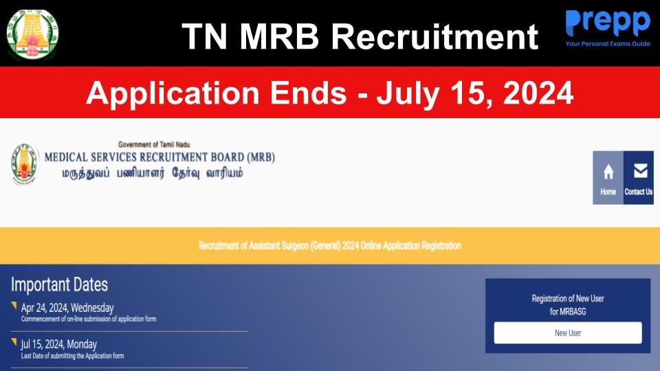 TN MRB Assistant Surgeon 2024 Notification Out @mrb.tn.gov.in: Details Here