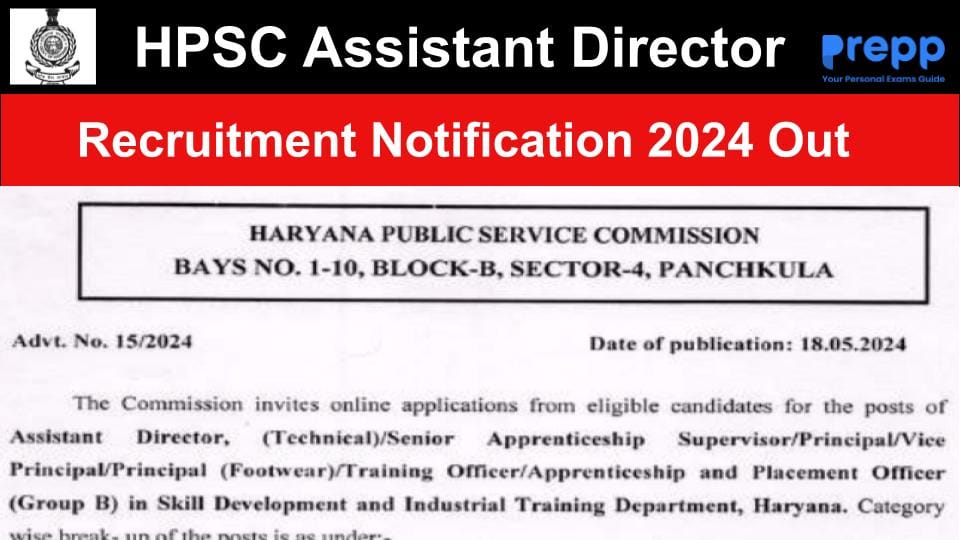 HPSC Assistant Director Application 2024: Apply Online at hpsc.gov.in