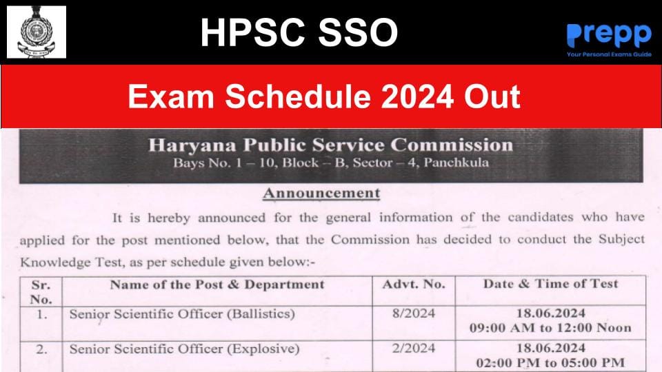HPSC SSO Exam Schedule 2024 Out; Check Admit Card details Here