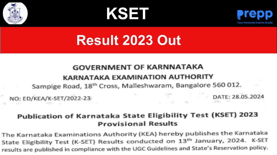 KSET Result 2023 Out at kea.kar.nic.in; Check Scorecard and merit list PDF