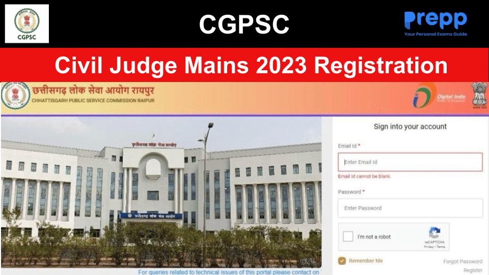 CGPSC Civil Judge Mains 2023 Registration Live; Apply Online Link Here