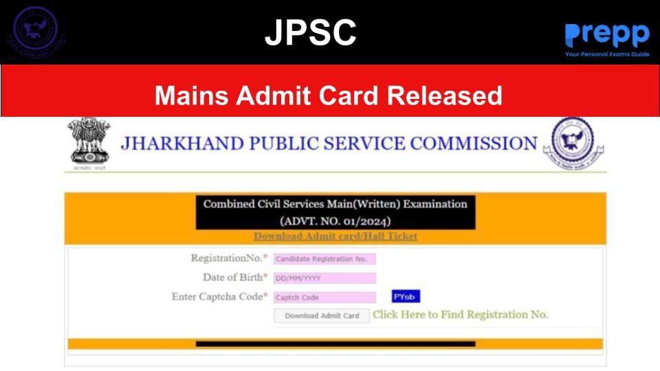 JPSC Admit Card 2024 Out; Download Mains Hall Ticket Here