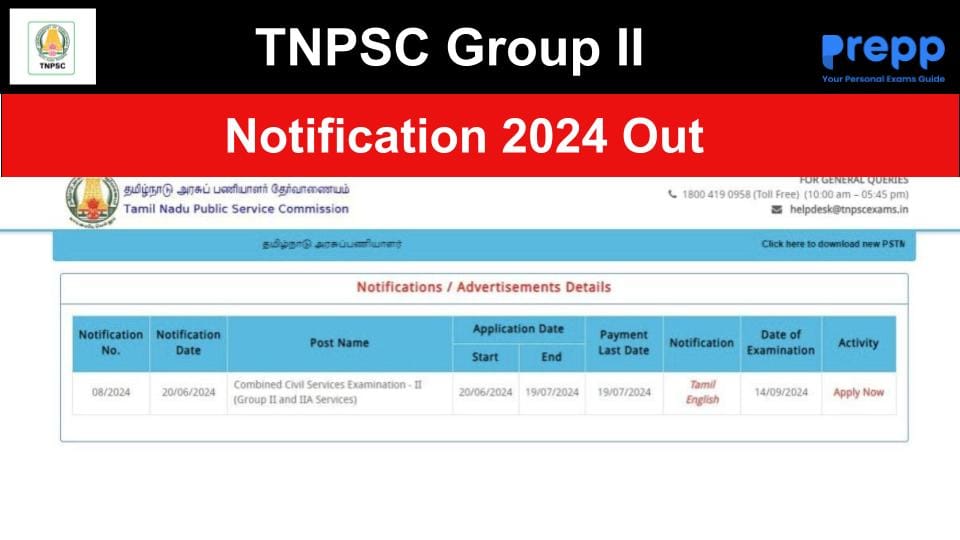 TNPSC Group 2 Notification 2024 Out: Apply Online for 2327 Vacancy