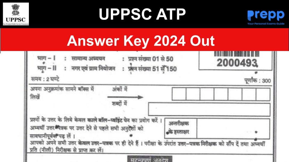 UPPSC ATP Answer Key 2024 Out at uppsc.up.nic.in; Raise Objections Now