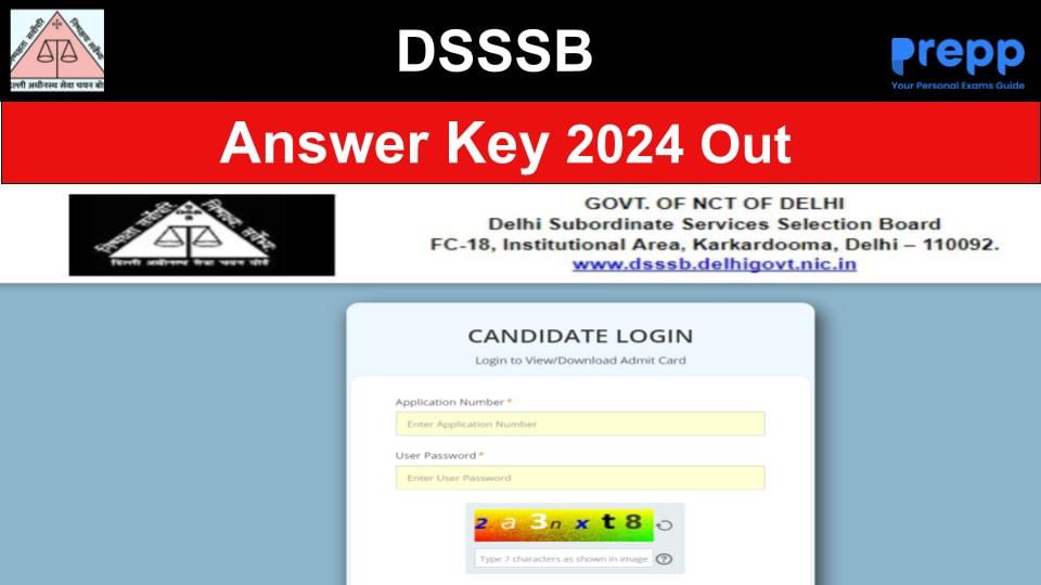 DSSSB Answer Key 2024 Out at dsssb.delhi.gov.in; Download PDF