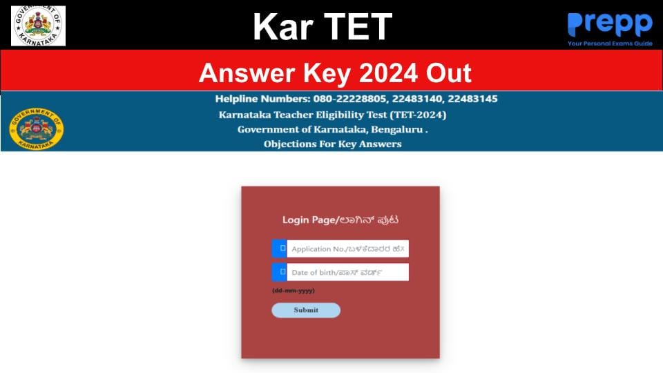 KAR TET Answer Key 2024 Out for Paper 1 and 2: Raise Objections Now