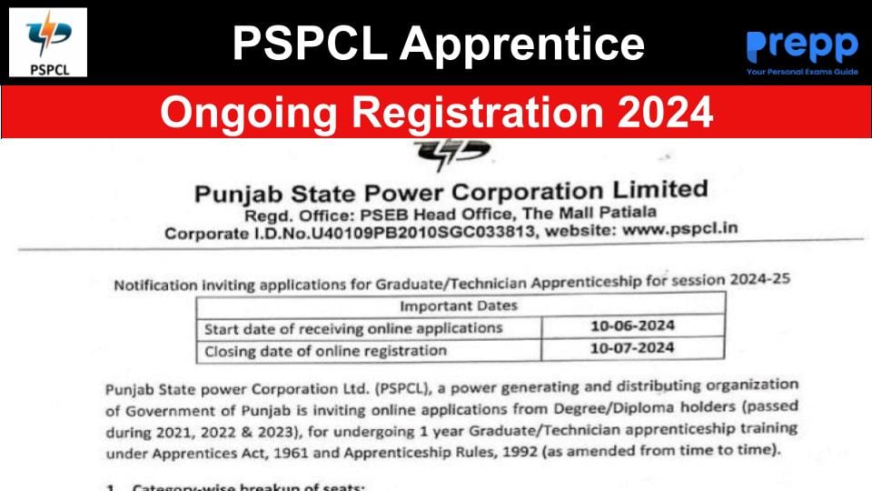 PSPCL Registrations 2024 Ongoing for 439 Apprentices; Apply Online Now