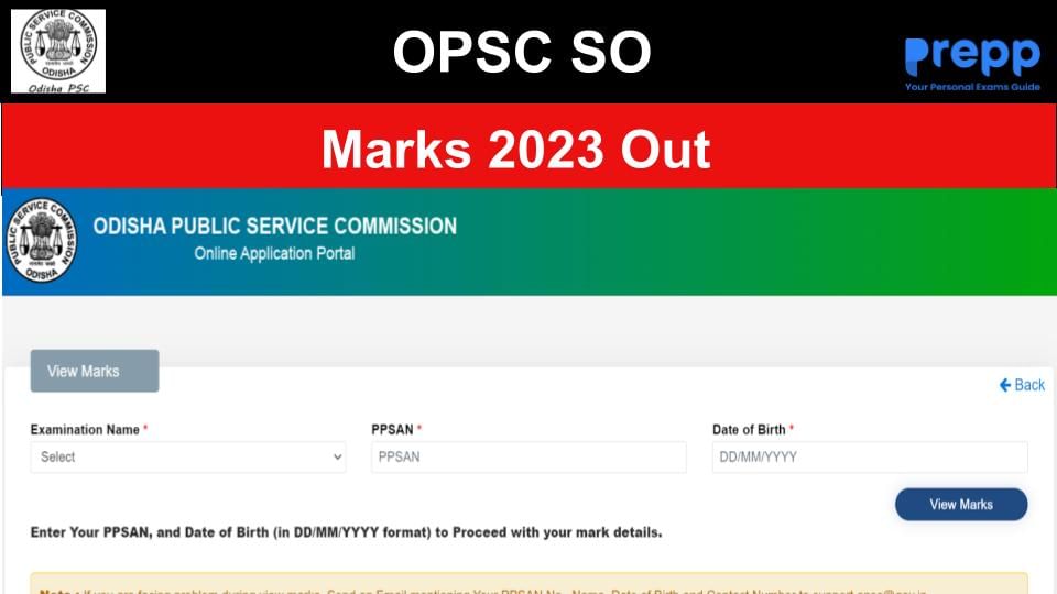 OPSC SO Marks 2023 Out; Download Scorecard Here