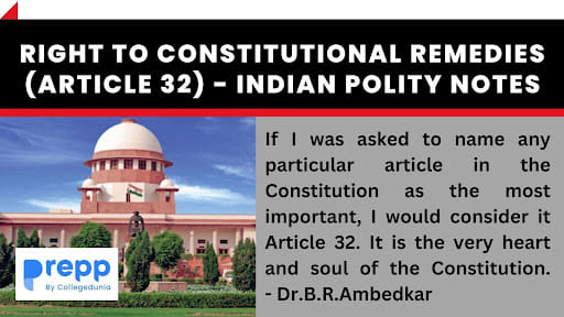 Right to Constitutional Remedies (Article 32) - Indian Polity Notes