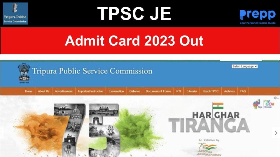 TPSC JE Mains Admit Card 2023 Out at tpsc.tripura.gov.in; Download Hall ...