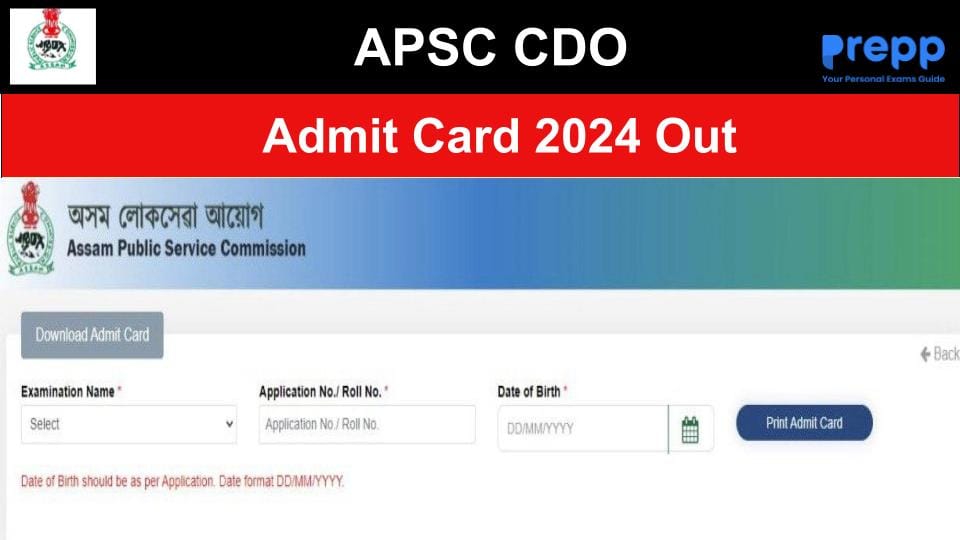 APSC CDO Admit Card 2024 Out at apsc.nic.in; Download Skill Test Call ...