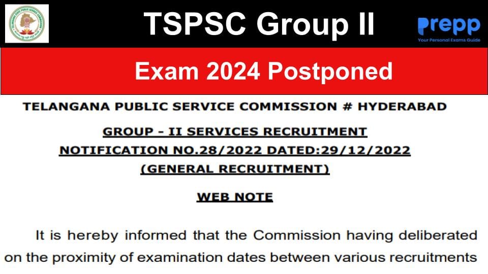 TSPSC Group 2 Exam 2024 Postponed to December; Revised Dates here