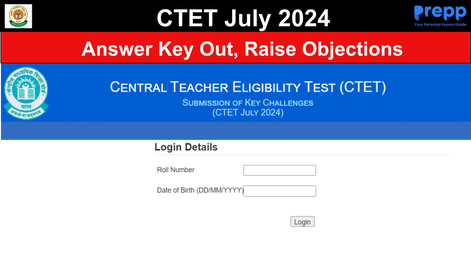 CTET July 2024 Answer Key and OMR Sheet Out at ctet.nic.in: Raise Objections till July 26