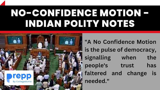 No-Confidence Motion - Indian Polity Notes