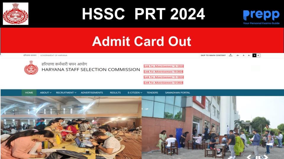 HSSC PRT Admit Card 2024 Released at hssc.gov.in; Direct link