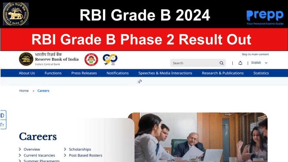 RBI GRADE B Result 2024 Out: Check Phase 2 DEPR & DSIM Result