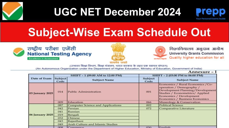 UGC NET December 2024 Exam Dates Out; Check Subject-wise Schedule
