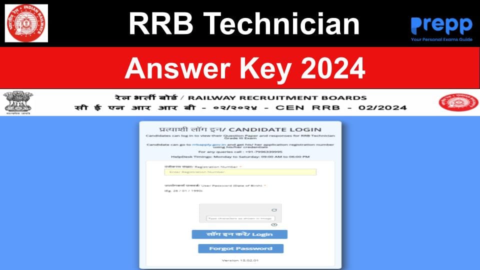 RRB Technician Grade 3 2024 Answer Key Out; Download Response Sheet PDF