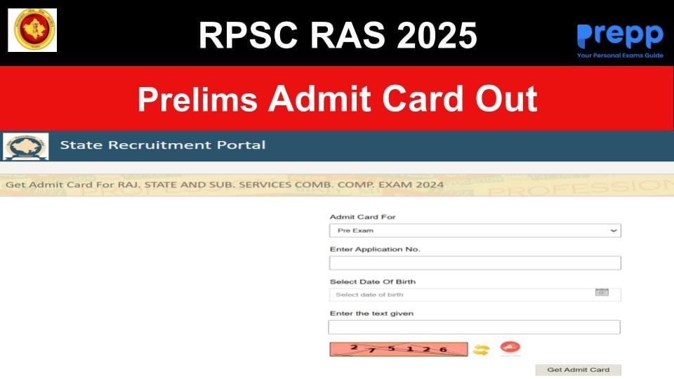 RPSC RAS Admit Card 2025 Out: Direct Link to Download Hall Ticket