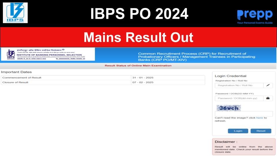 IBPS PO Mains Result 2024 Out at ibps.in: Direct Link to Check Scorecard