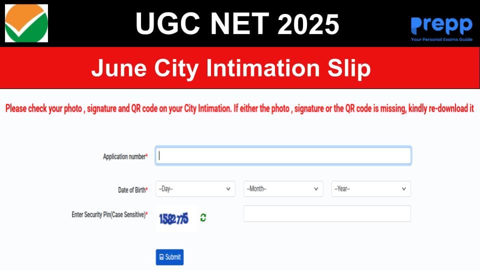 UGC NET City Intimation Slip 2025 Out: Download City Slip at ugcnet.nta ...